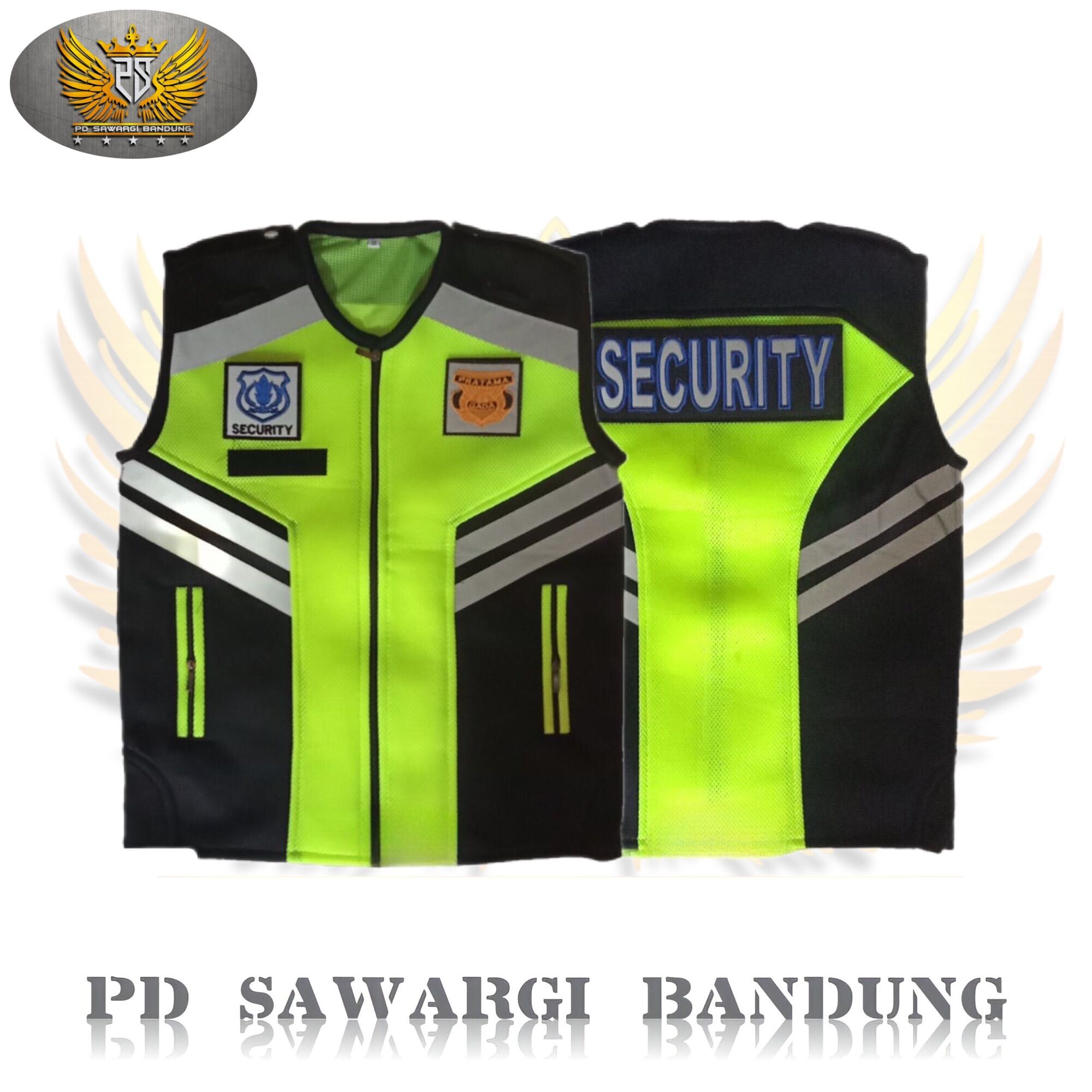 Rompi Security Tebal// Rompi Security Double Mess Terbaru | Lazada ...