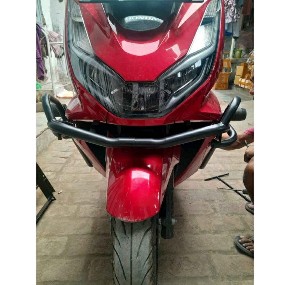 Crashbar Tubular Honda Pcx 150 160 Crasbar Full body Frame Slider ...