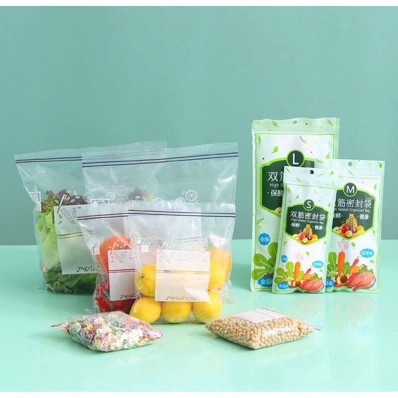 Kantong Plastik Kulkas Double Seal Ziplock Bag Kantong Pembungkus ...