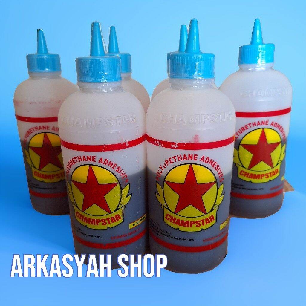 LEM BINTANG PU NEW 1/2KG 6 BOTOL (LEM CROT LEM MADU LEM BUSA LEM KAYU ...