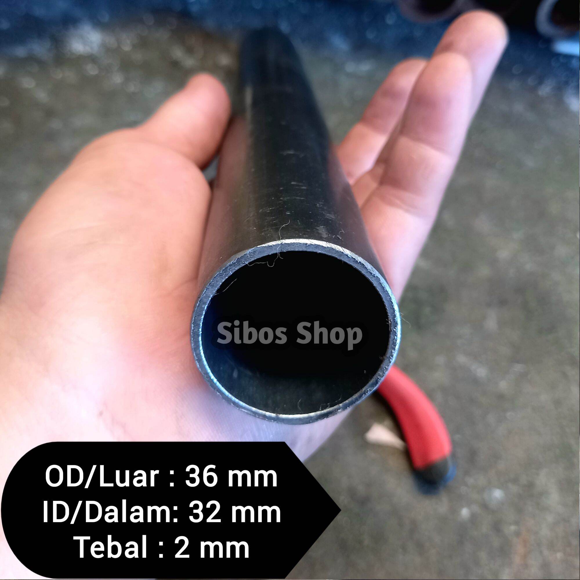 Pipa Besi Seamless 1.4 inch | OD 36mm X ID 32mm Tebal 2mm Panjang 20cm ...