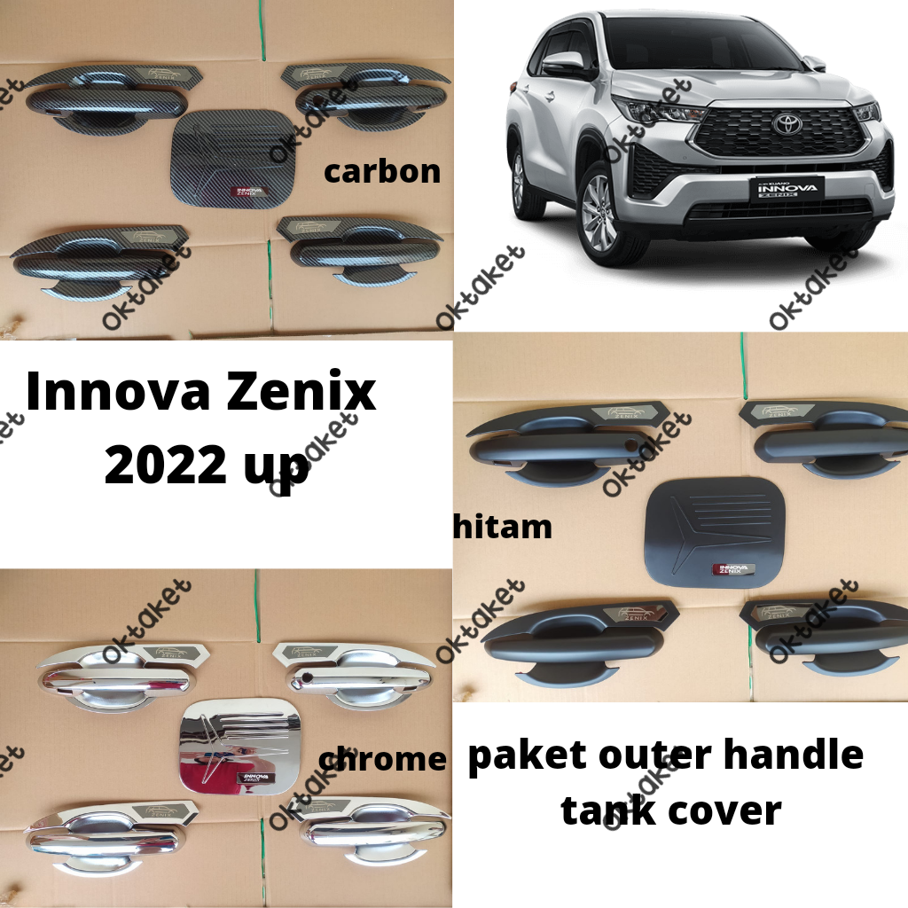 paket outer handle tank cover Innova Zenix 2022 2023 2024 sporty hitam ...