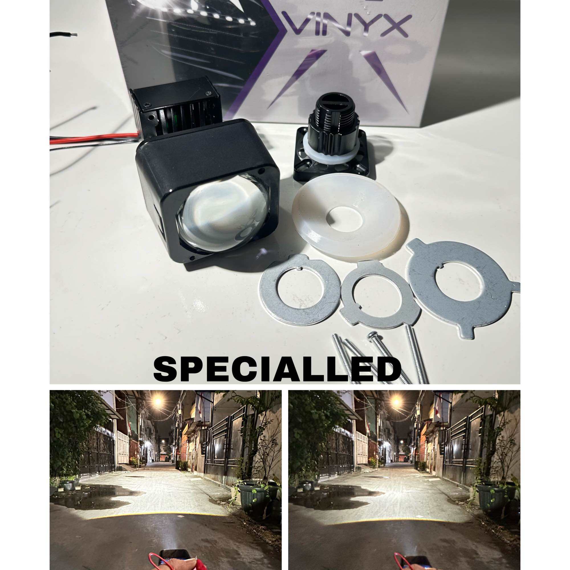 Lensa Lampu LED Projector Projie Matrix X1 BiLED 1.5 Inch Inci Inchi ...