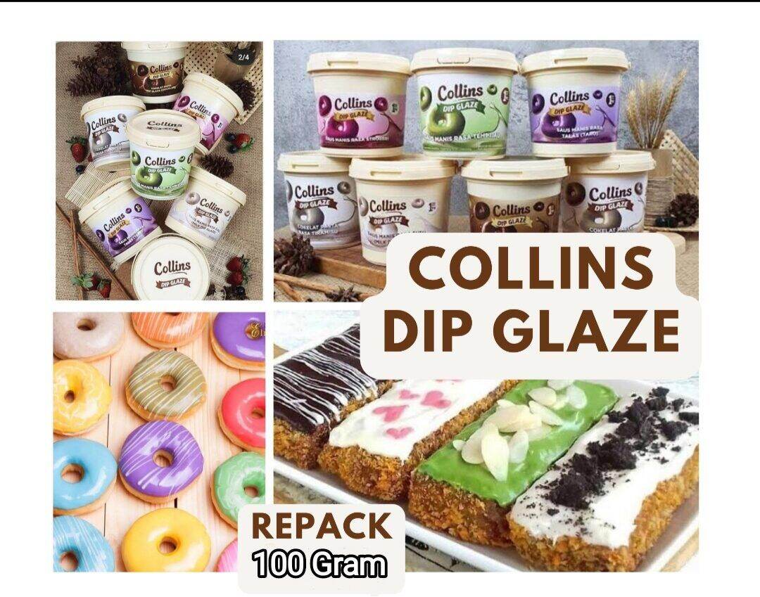 Selai Collins dip glaze repack 100 gram selai donat | Lazada Indonesia