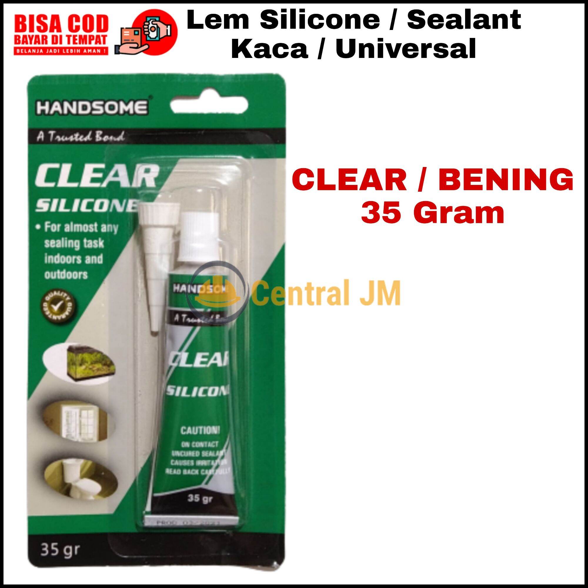 Lem Silicone Sealant Tube Kaca [ 35 Gram ] Clear Bening Auto Sealer Handsome | Lazada Indonesia