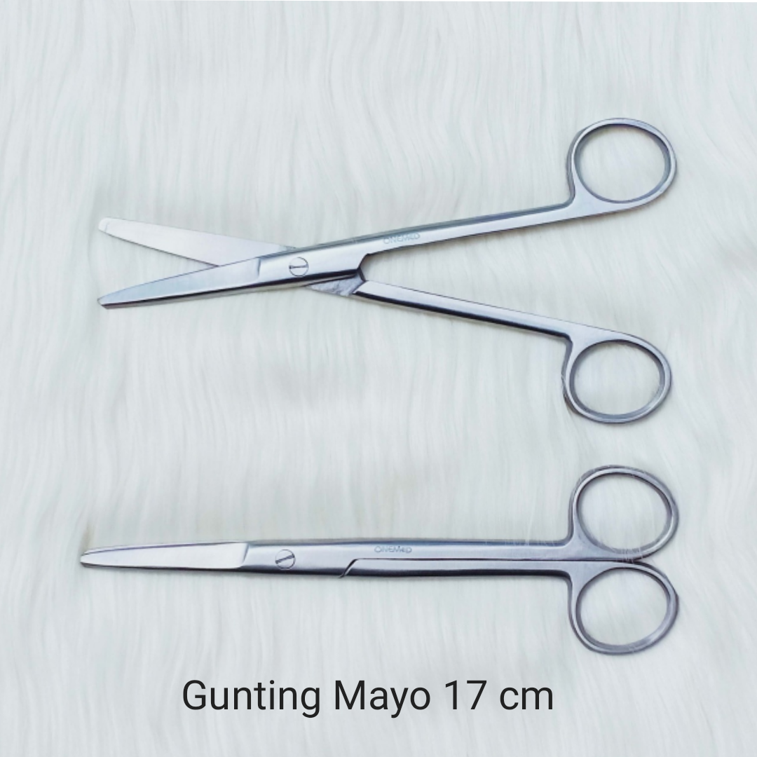 Gunting Mayo Lurus 17cm Mayo Scissors Straight Stainless Steel | Lazada ...