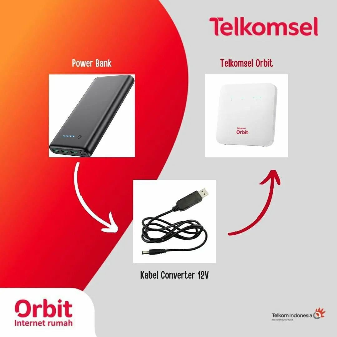 Kabel Step Up 5V To 12V DC Untuk Modem atau Router Wifi Orbit Star 2 ...