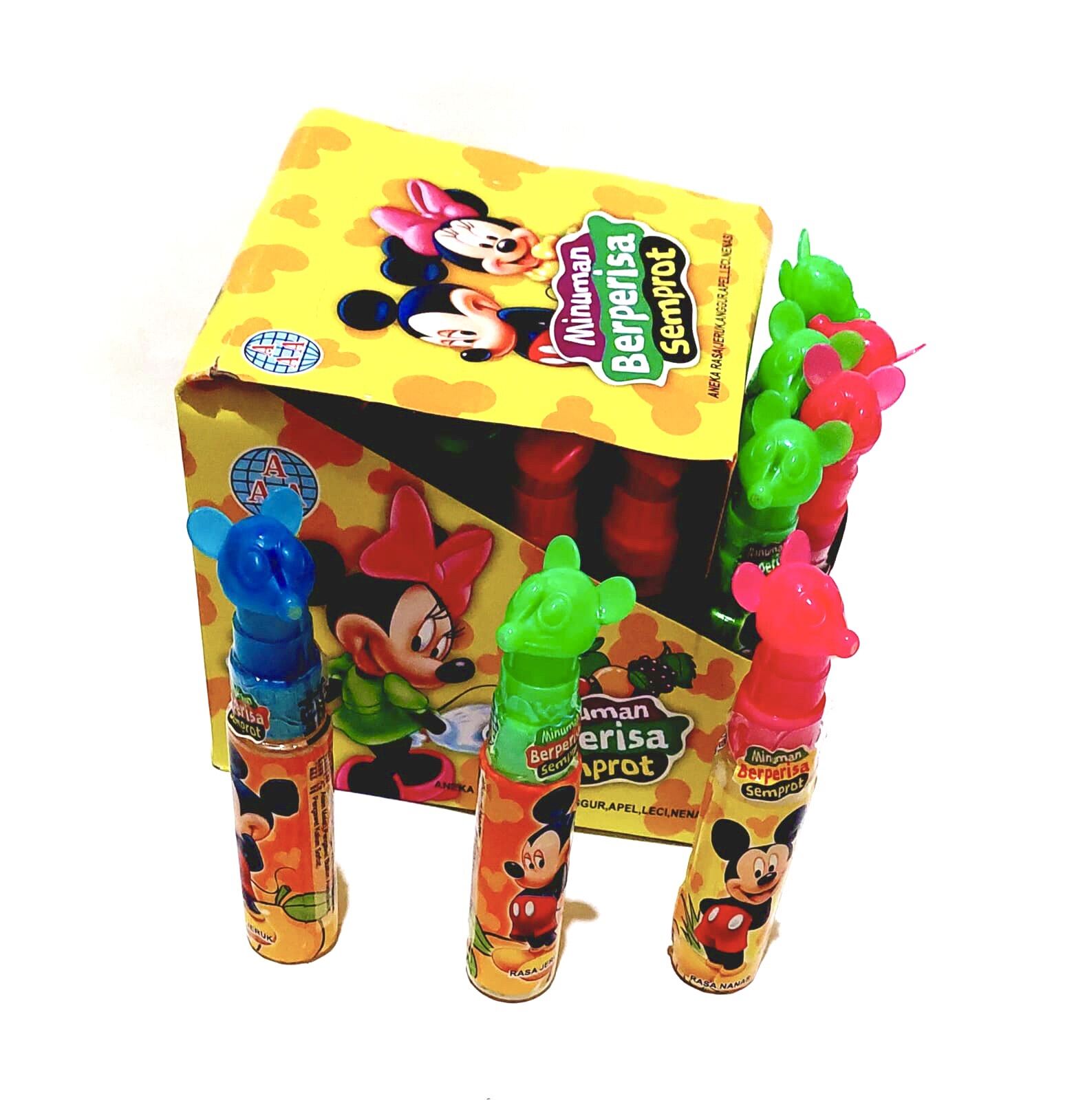 Permen Semprot, Syrup Spray Minuman Semprot Aneka Rasa Buah ( 30 pcs x ...