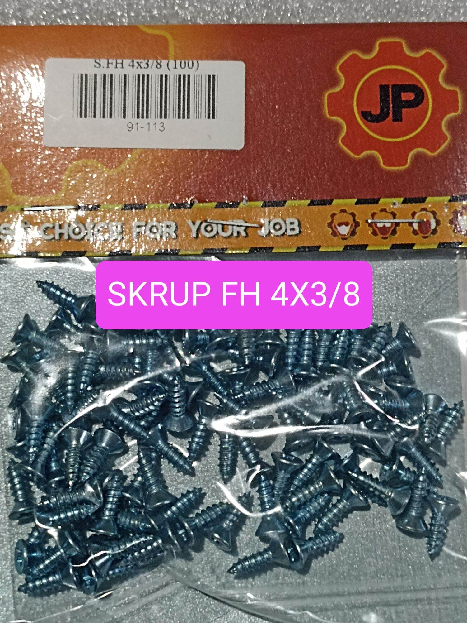 100BUAH SKRUP FH 4X3/8 FH 4 X 3/8 | Lazada Indonesia