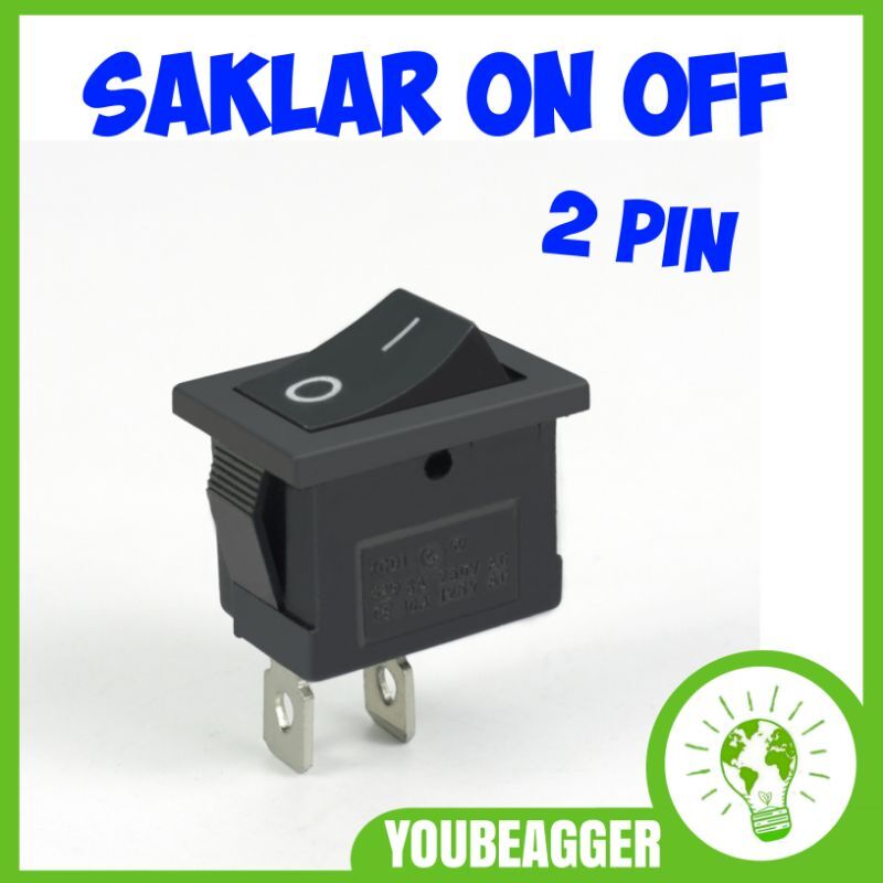SAKLAR ON OFF 2 KAKI SWITCH ON OFF 2 PIN | Lazada Indonesia