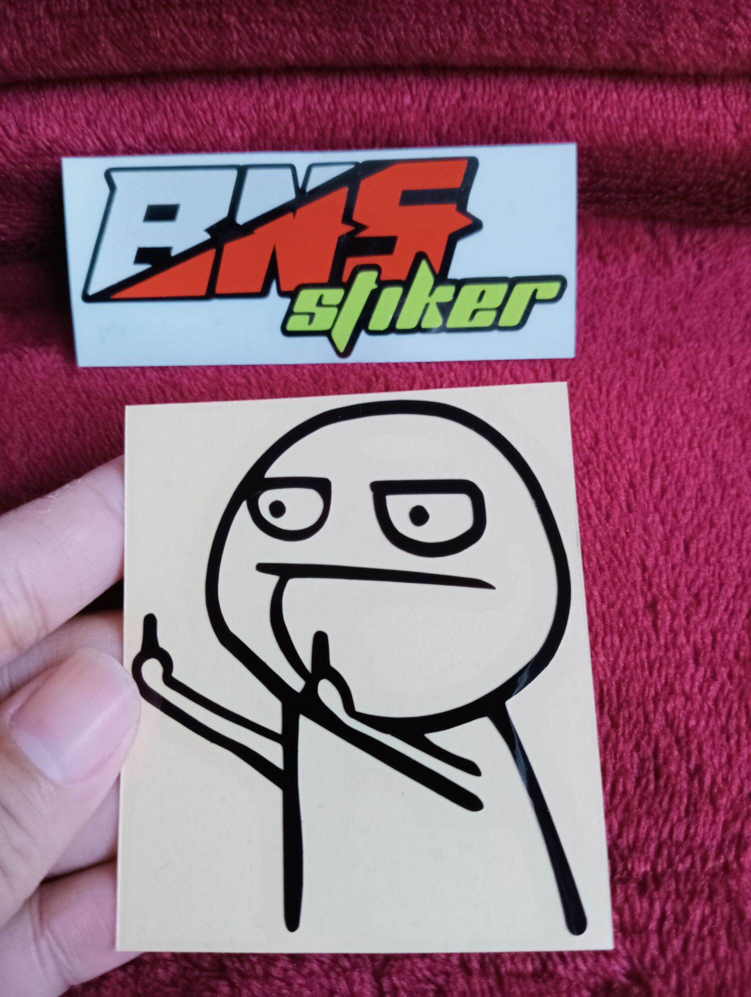 STIKER CUTTING MIDLLE FINGER | Lazada Indonesia