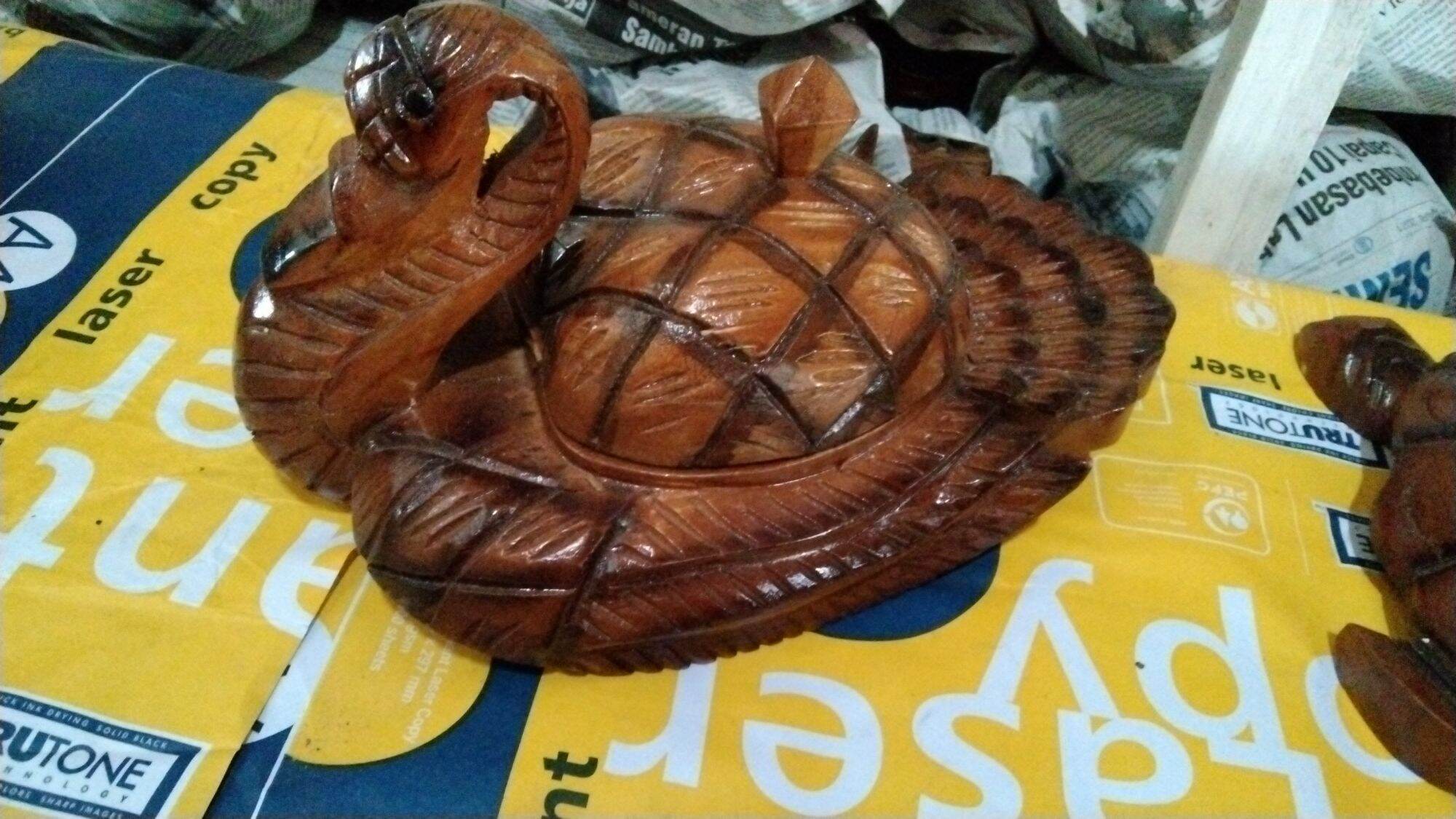 asbak /miniatur motif angsa dari bhn kayu jati | Lazada Indonesia