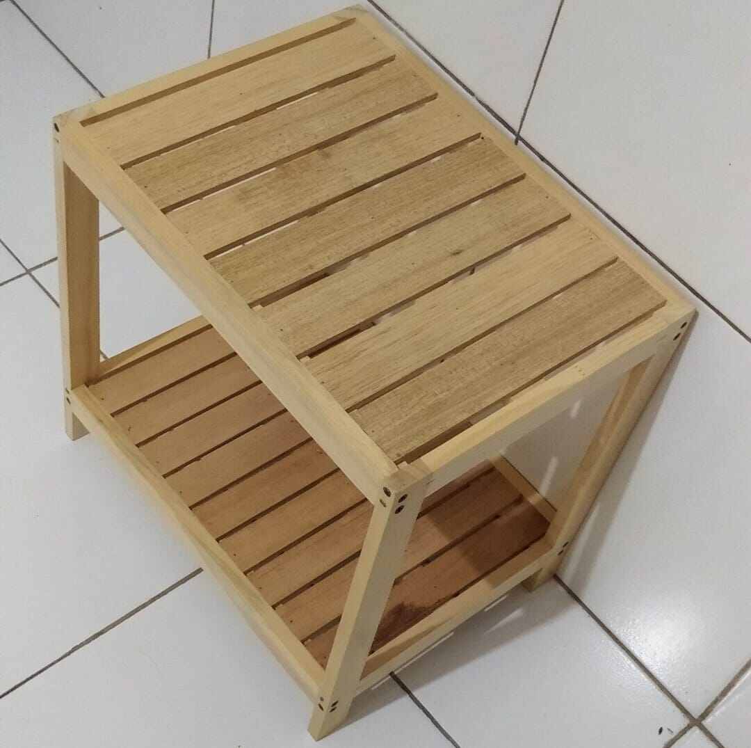 meja kayu aquarium minimalis 2 susun | Lazada Indonesia