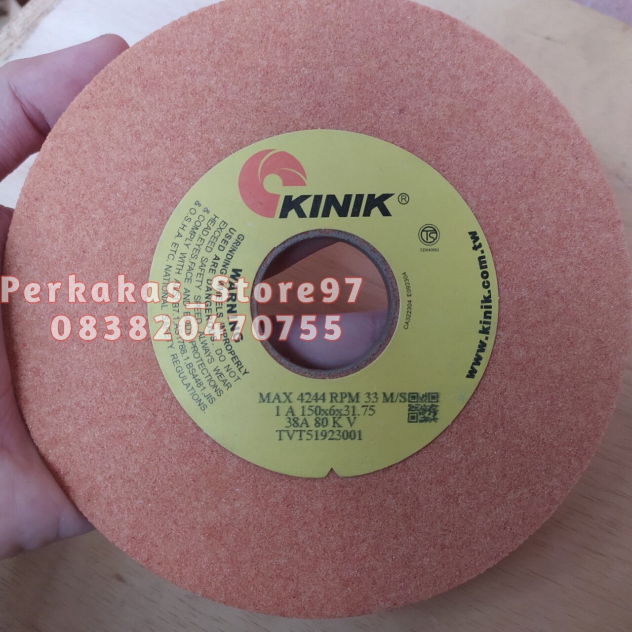 KINIK 38A 80 KV 150 x 6 x 31.75 1A abrasive Surface Grinding Wheel batu ...