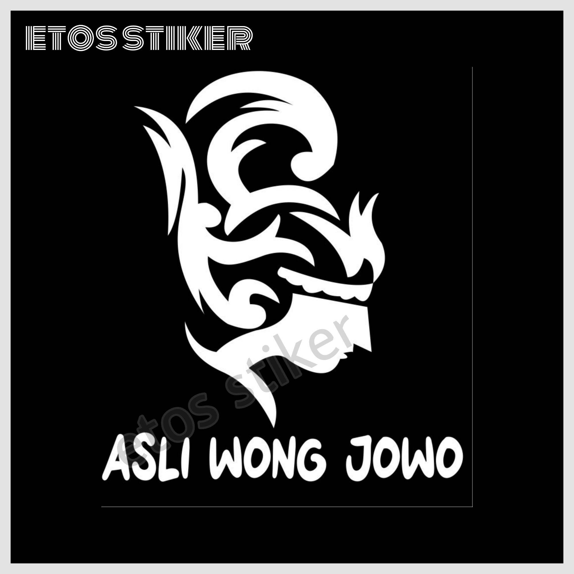 Sticker stiker wayang stiker asli wing jowo nama custom stiker mobil ...