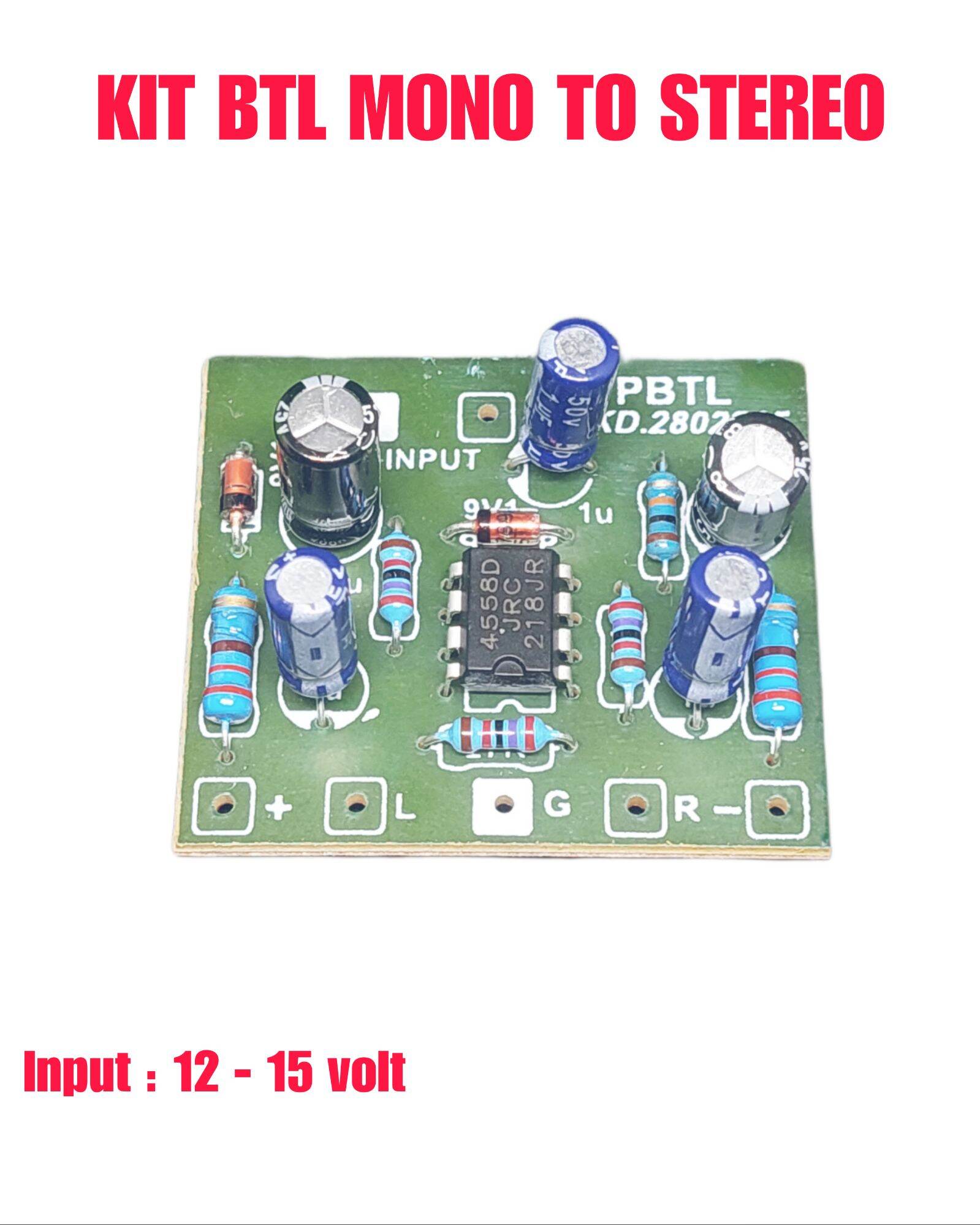KIT BTL PBTL Mono to Stereo Ic jrc 4558 | Lazada Indonesia