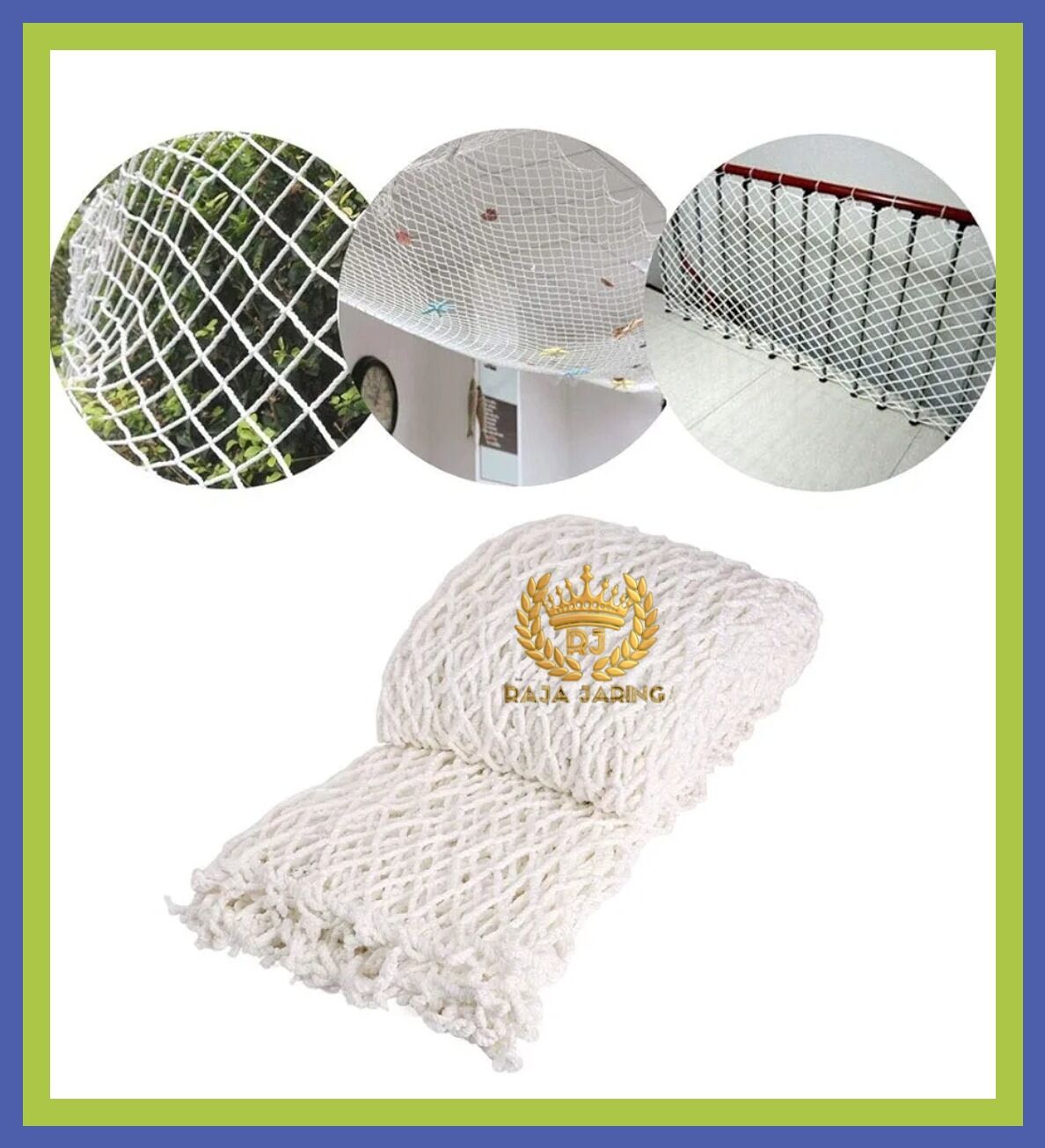 Jaring Tambang Nilon 6mm Pengaman Tangga Balkon Playground | Lazada ...