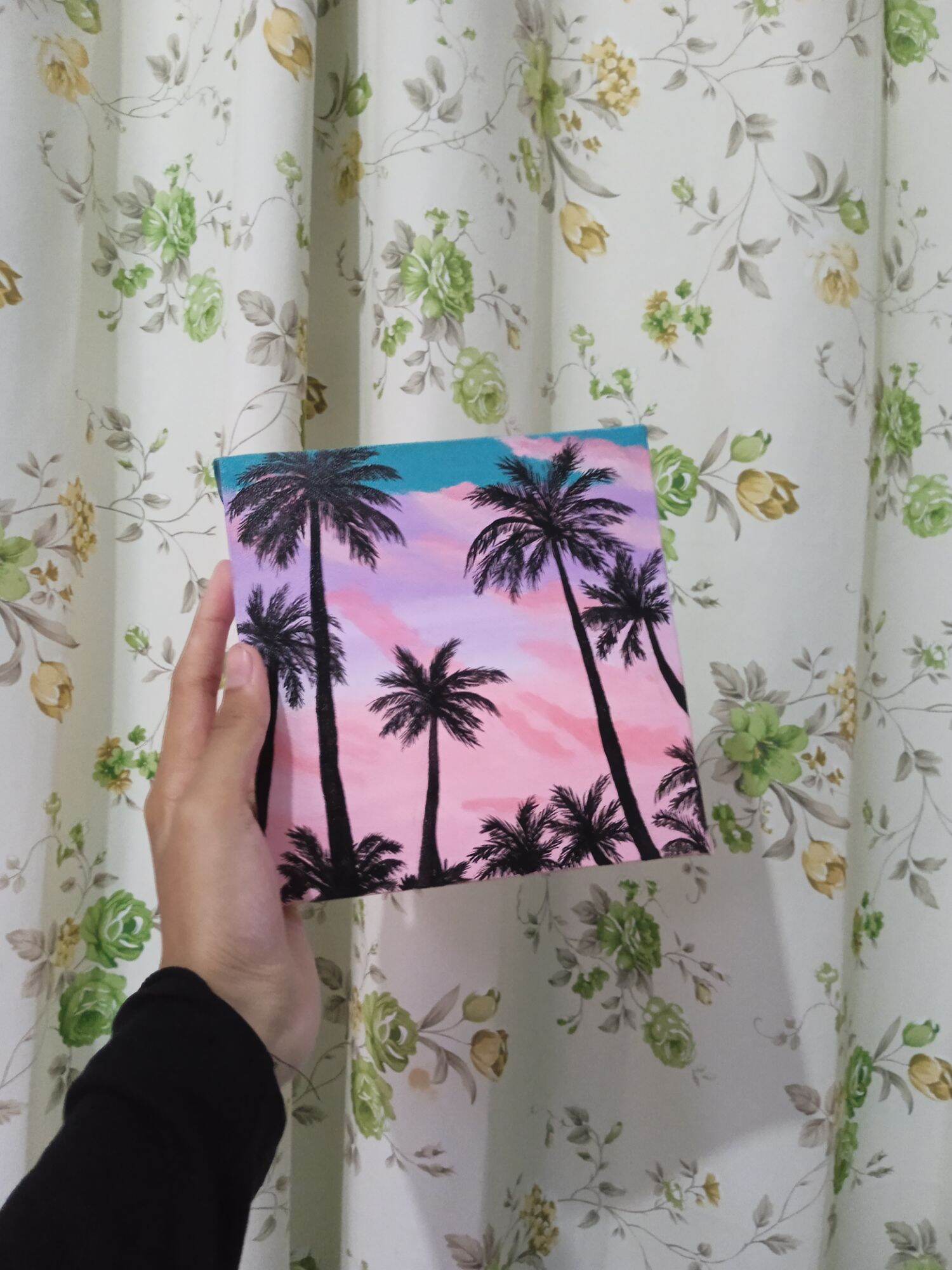 Lukisan Kanvas Motif Pohon Kelapa Aesthetic | Lazada Indonesia