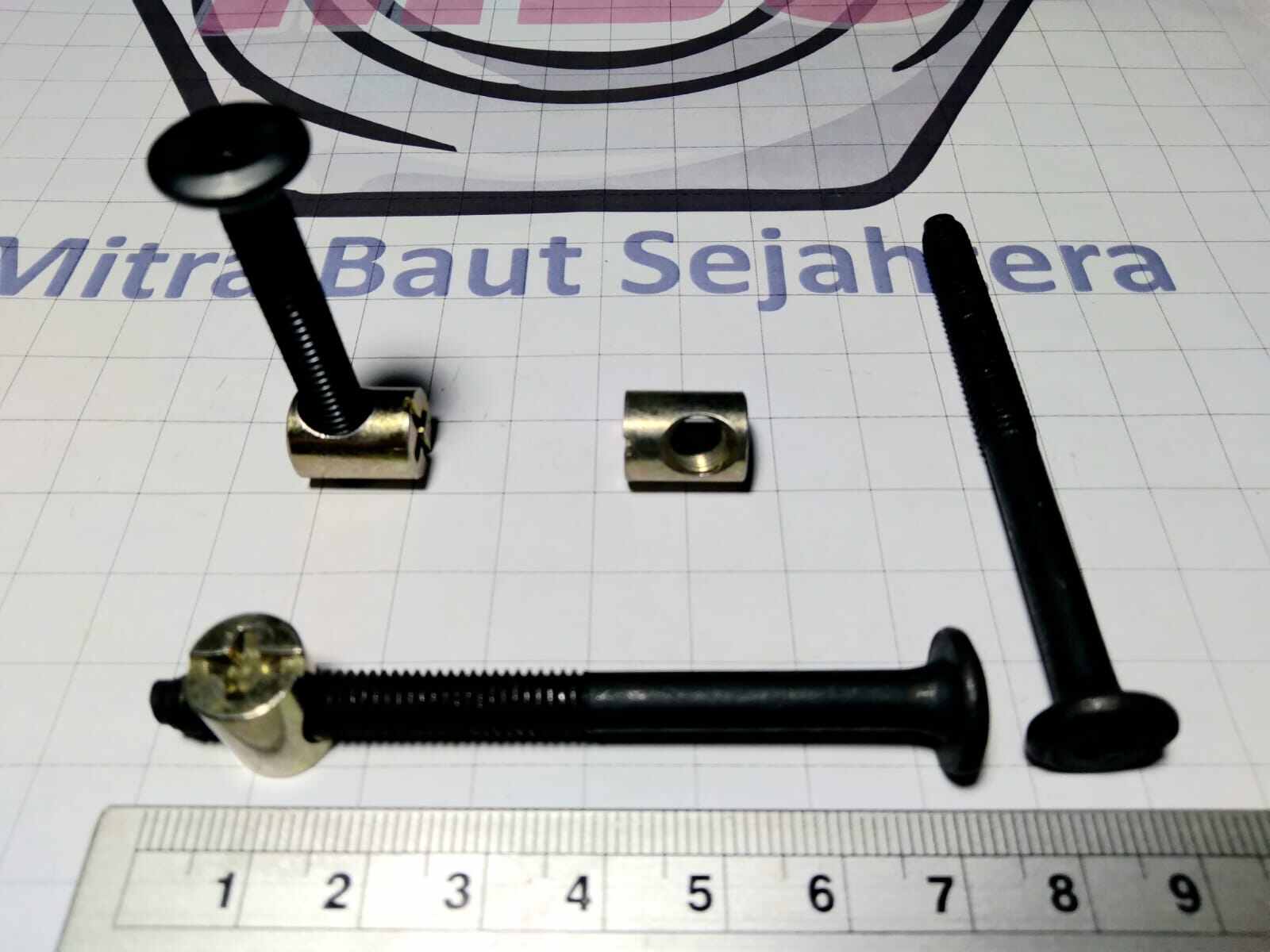 Baut jcbc M6 x 70 Mur palu / Guling / Kendang / Furniture/ Mebel ...