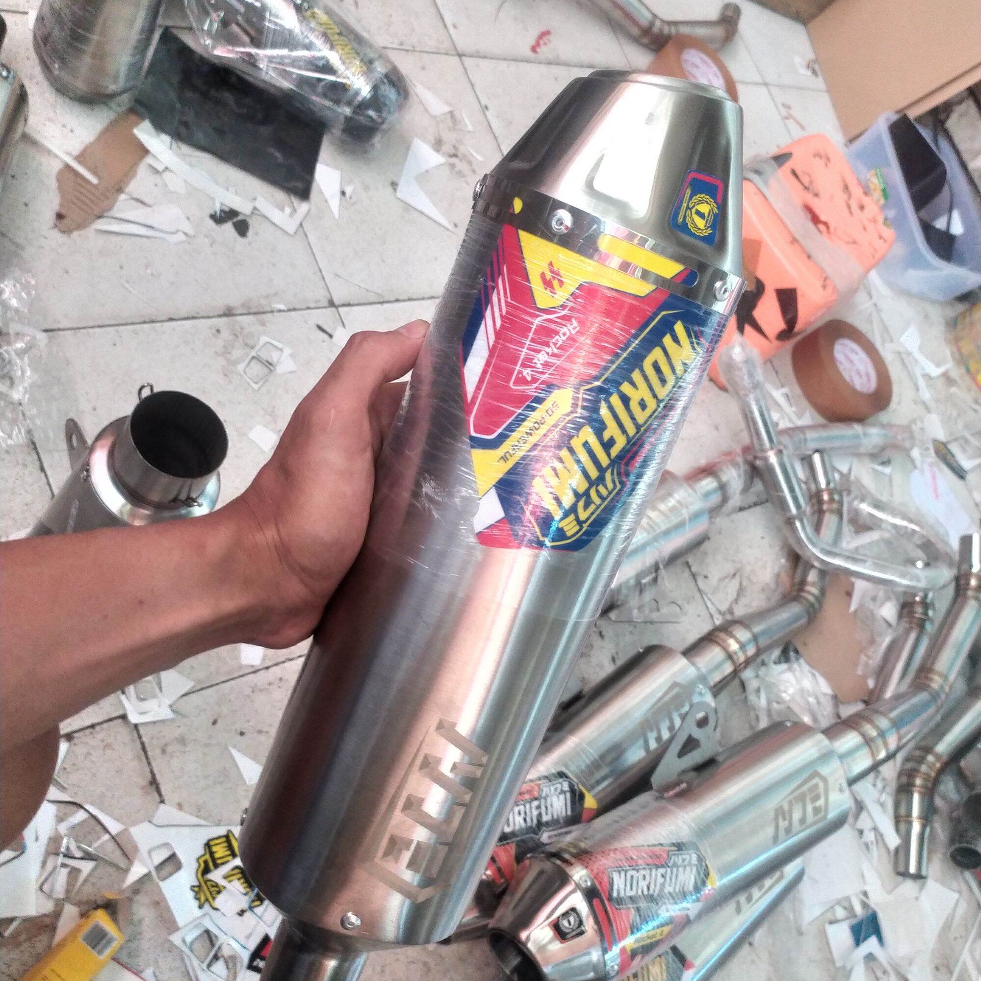 Selenser Norifumi Rocket 4 Full Set Logo Terbaru 2024 Stainles Klx / Dt, Crf, WR155r Bore Up dan ...