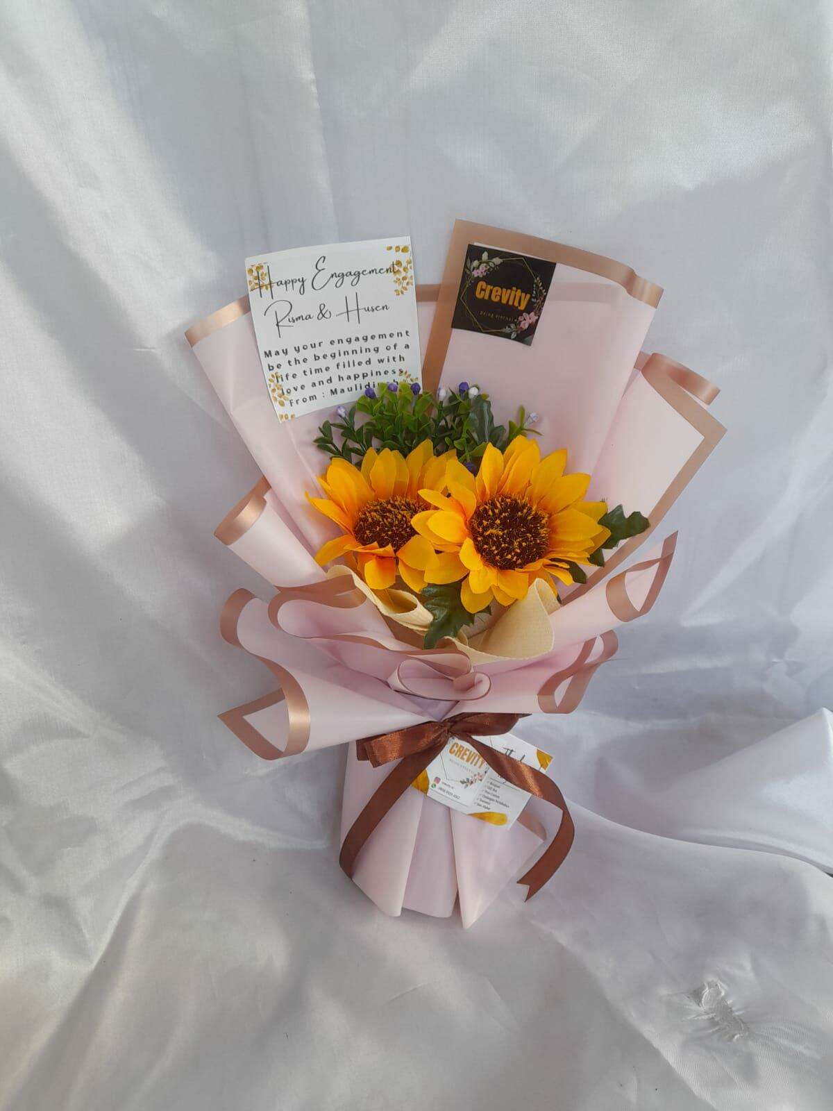 BOUQUET BUKET BUNGA ARTIFISIAL ARTIFICIAL PALSU BUNGA MATAHARI KADO ...