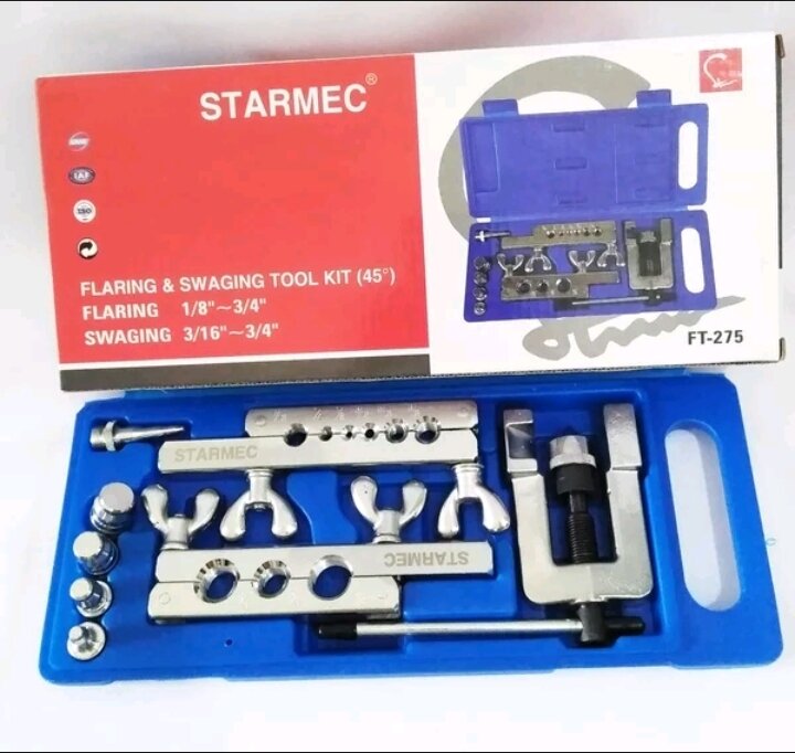 flaring dan swaging tool kit starmec FT - 275 | Lazada Indonesia