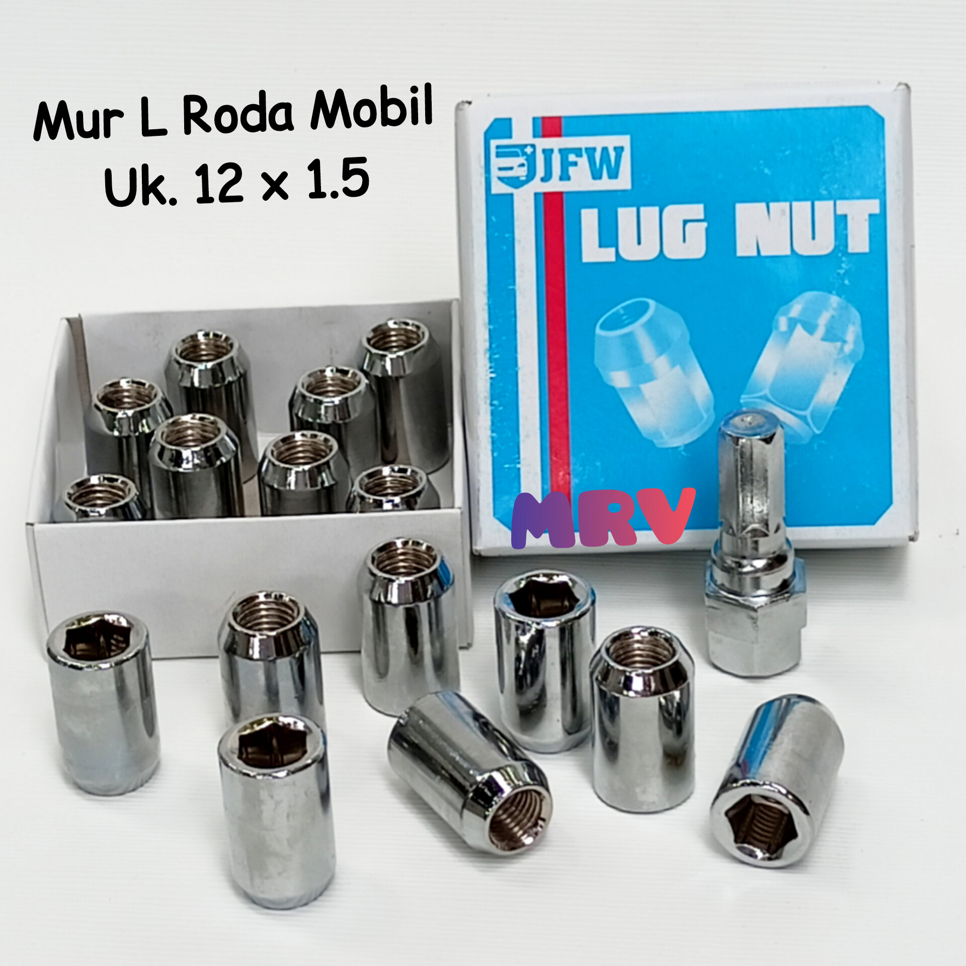 LUG NUT MUR BAUT KUNCI L RODA VELG BAN MOBIL UKURAN 12x1.5mm | Lazada ...