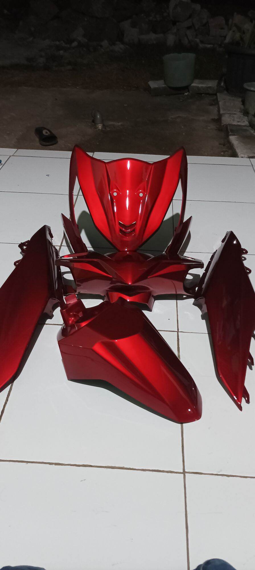 Full body halus honda beat fi custom warna merah candy | Lazada Indonesia