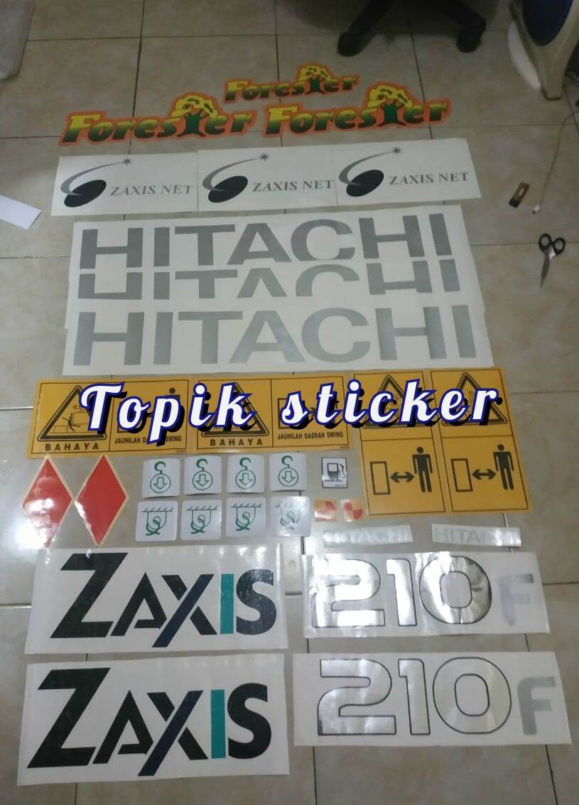 Sticker Excavator HITACHI Zaxis 210f 4/g | Lazada Indonesia
