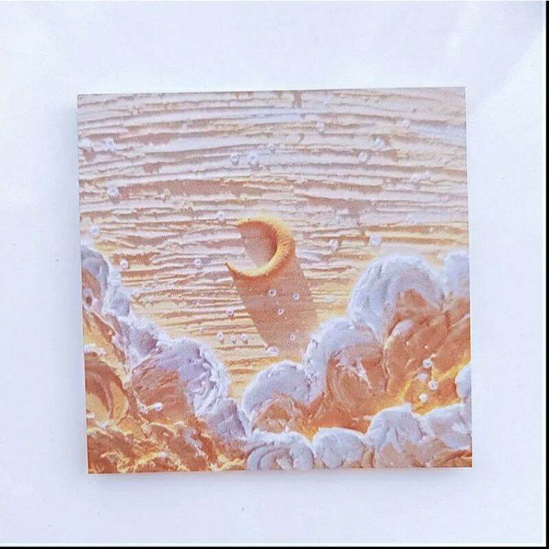 YOKUCHI || STICKY NOTE LUKISAN MINYAK MEMO PEMANDANGAN 3 DIMENSI ...