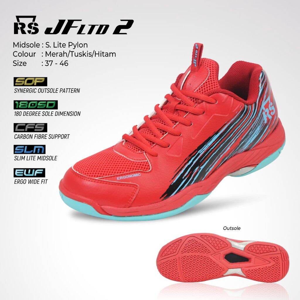Sepatu badminton RS Jeffer Ltd 2 Original | Lazada Indonesia