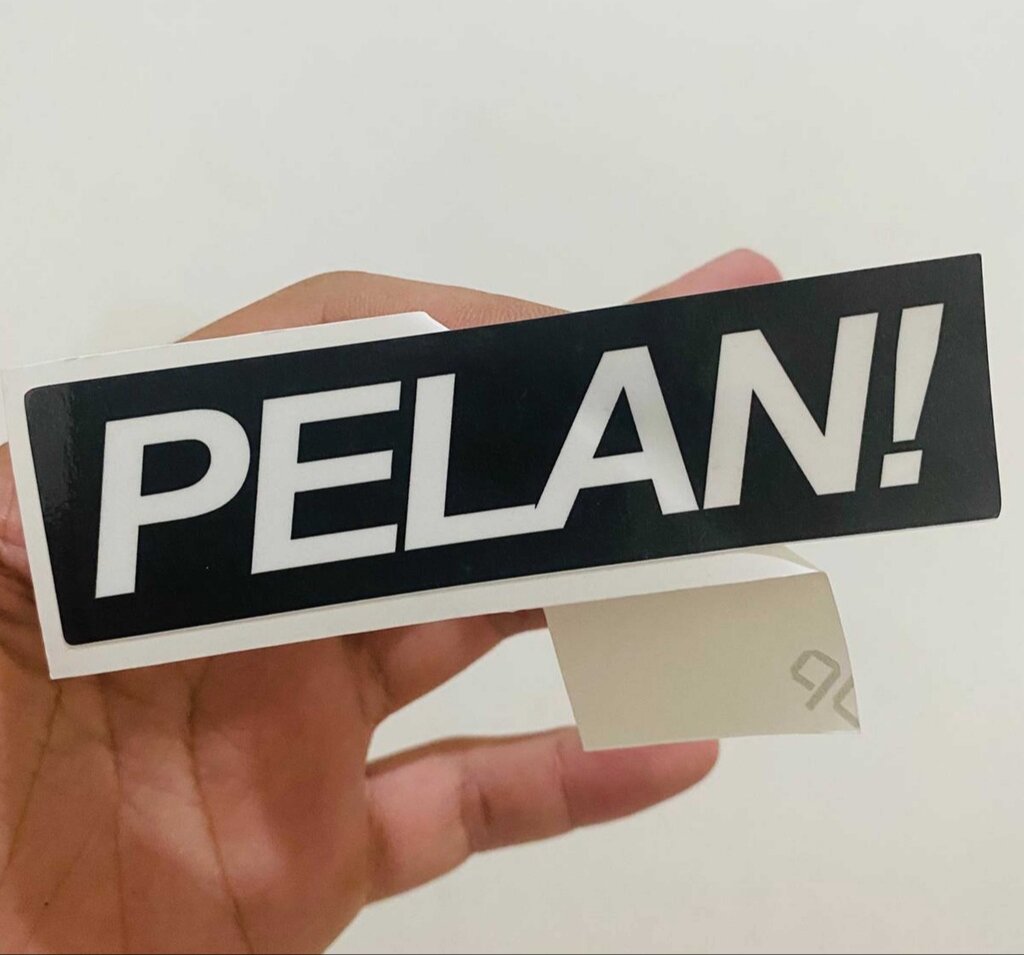 Stiker cutting logo PELAN ! | Lazada Indonesia