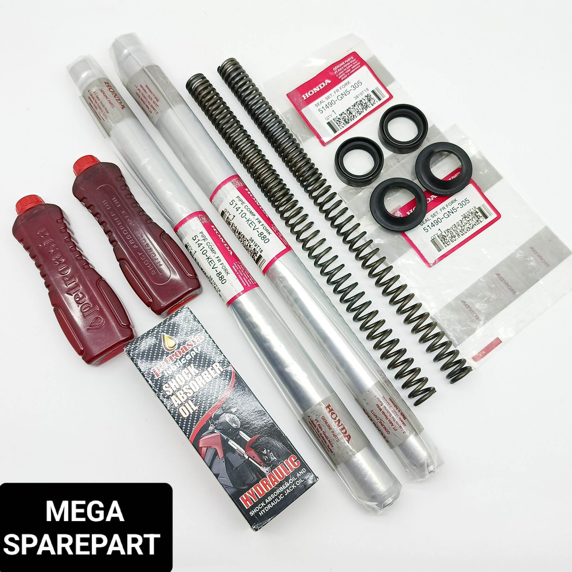 Paket As Shockbreaker Depan + Per Shock Honda Supra X Supra Lama Supra ...