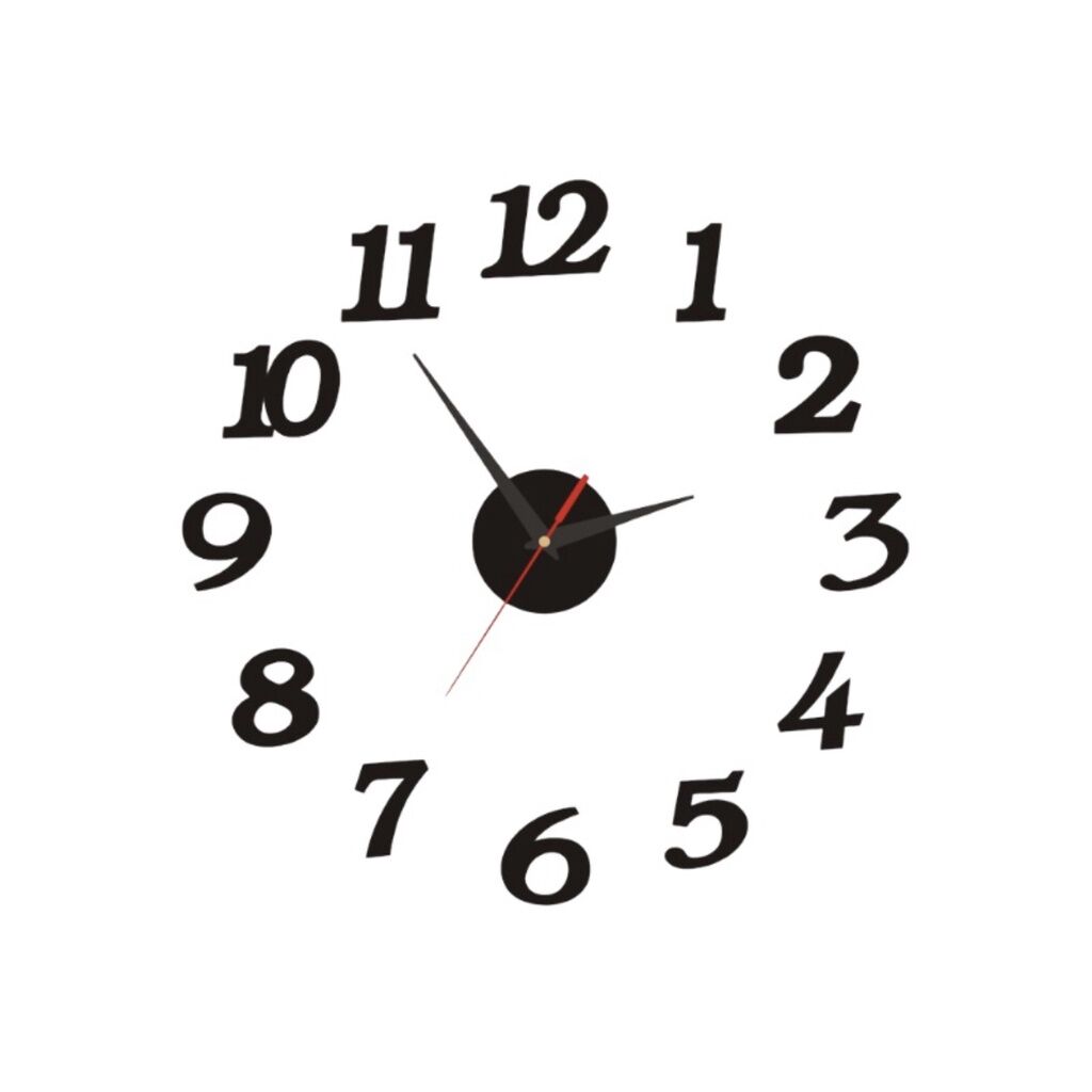 JAM DINDING TEMPEL DIY ANALOG 3D / JAM ANGKA AESTHETIC BESAR TEMBOK ...