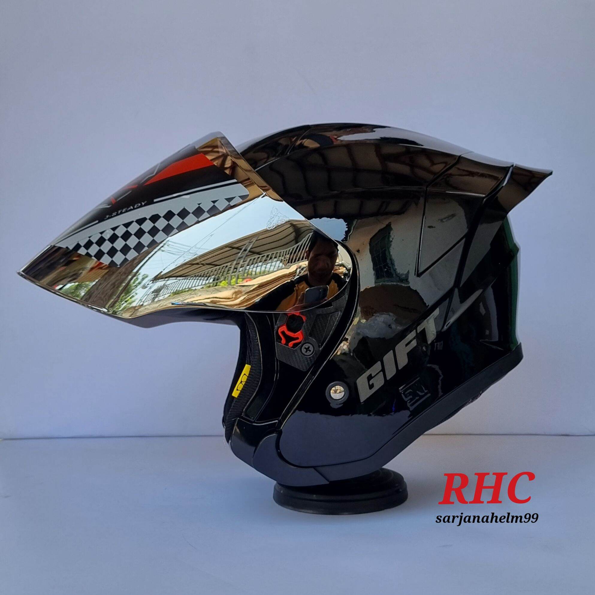 TERBARU HELM GIFTSARGON SOLID HALF FACE ORIGINAL GIFT SARGON | Lazada ...