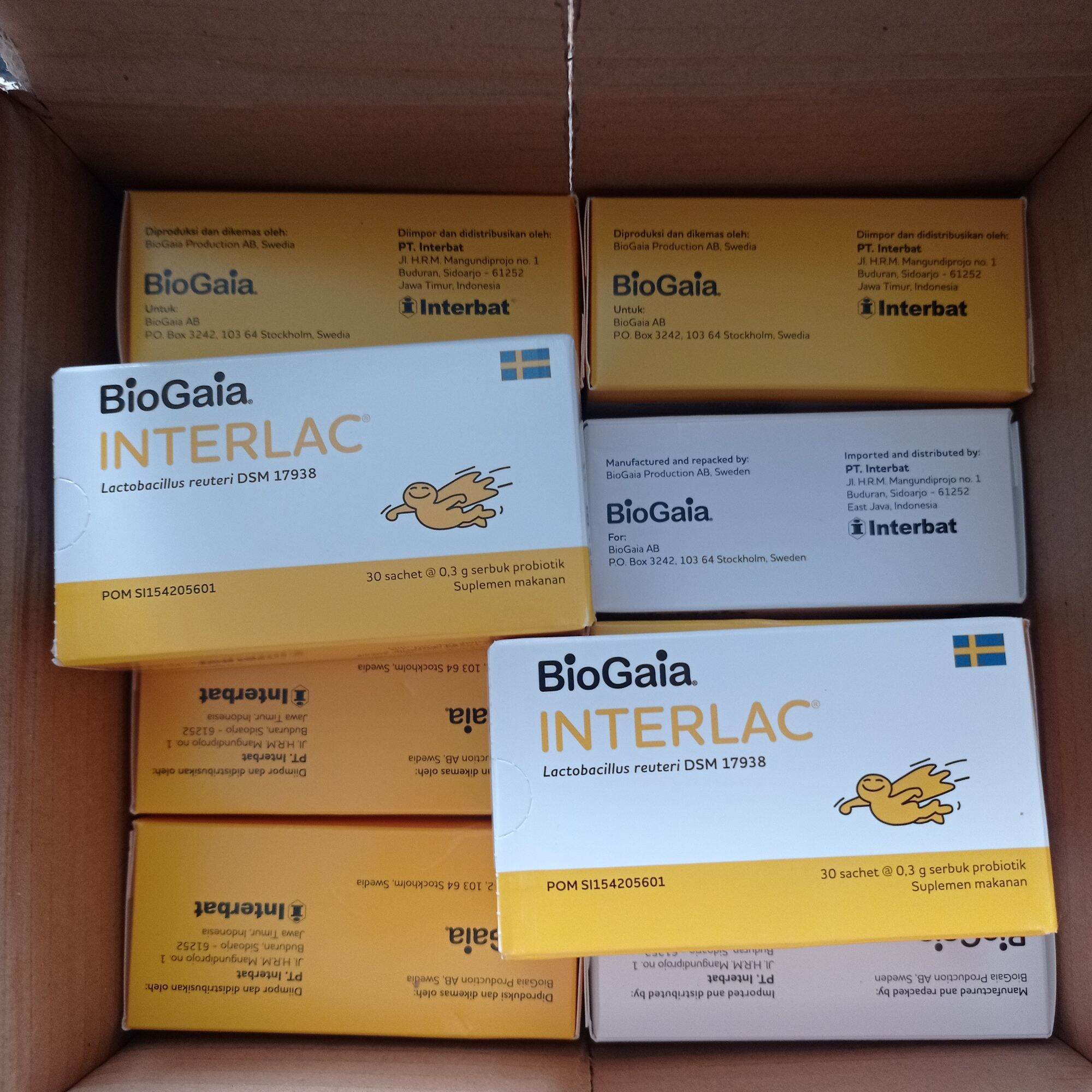 [box 30 sachet] interlac mini pack untuk kesehatan pencernaan anak ...