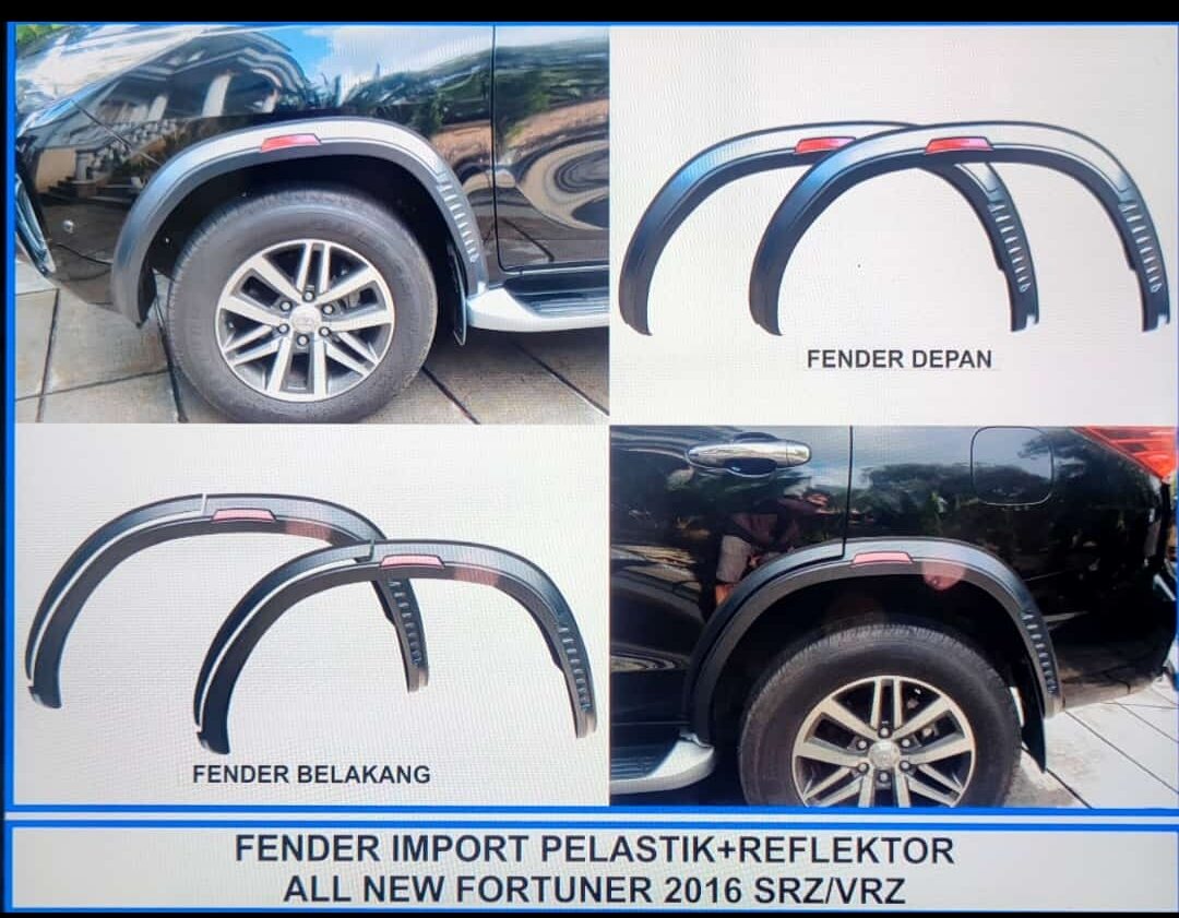 OVER FENDER OVERFENDER ALL NEW FORTUNER MODEL REFLEKTOR | Lazada Indonesia