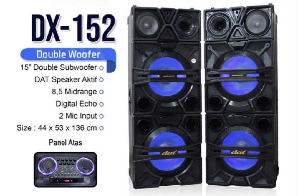 SPEAKER DAT DX 152 DX152 DX-152 15 INCH PASSIVE AND ACTIVE SPEAKER ...