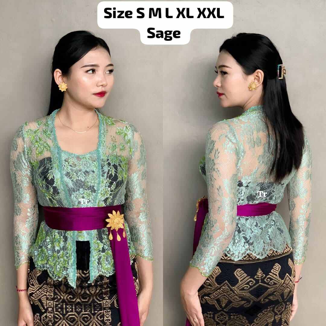 Kebaya Jadi Brokat Metalic Glossy Full Payet Lengan Panjang Terbaru ...