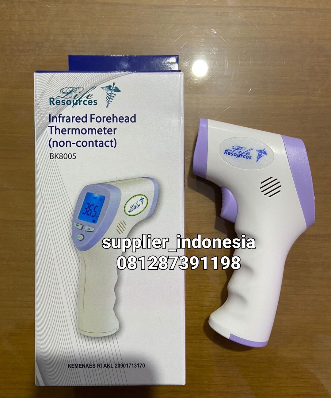 thermometer non contact termometer tembak life resources | Lazada Indonesia