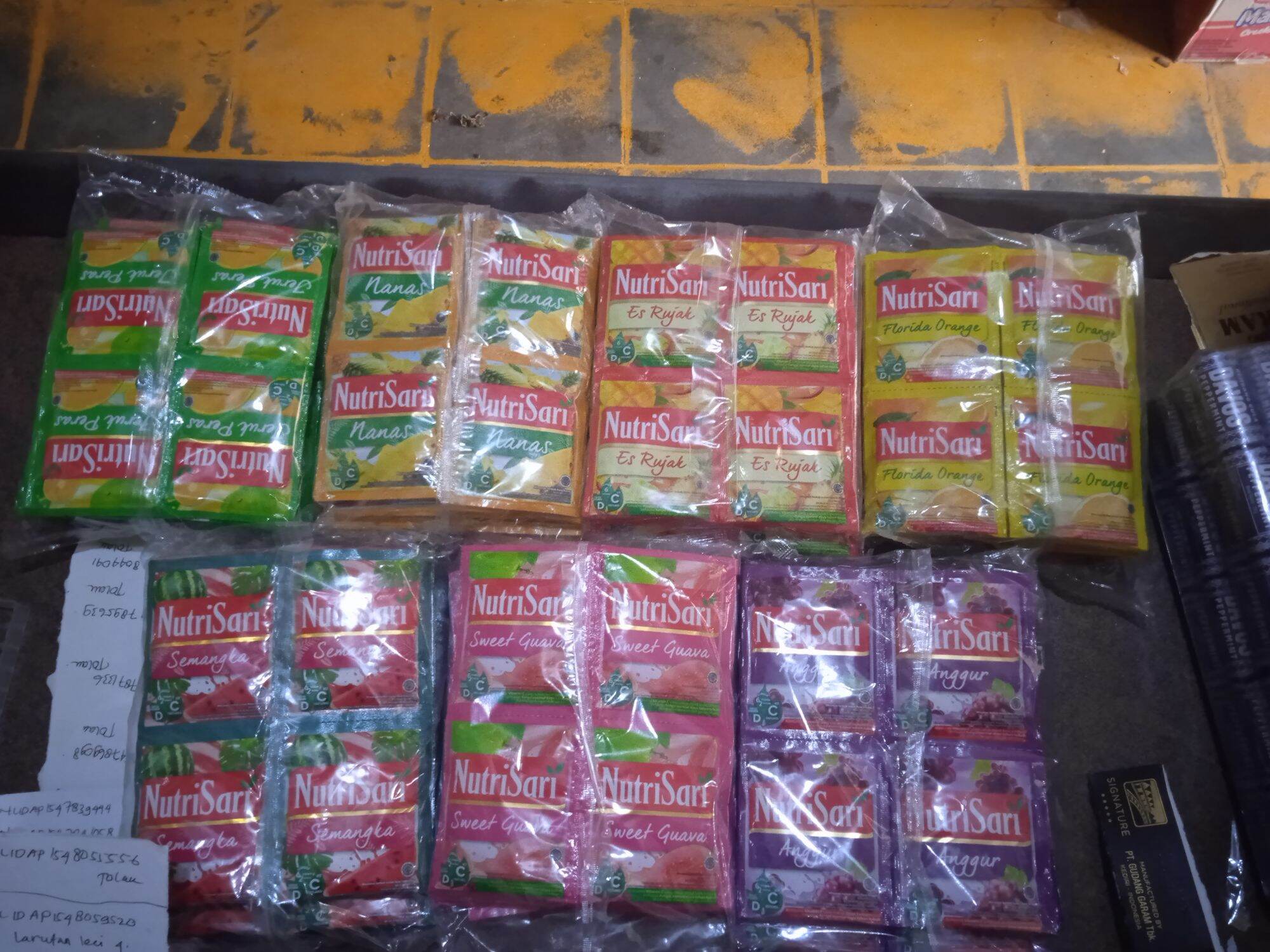 Nutrisari renceng, anggur, sweet guava, semangka, florida orange, es ...