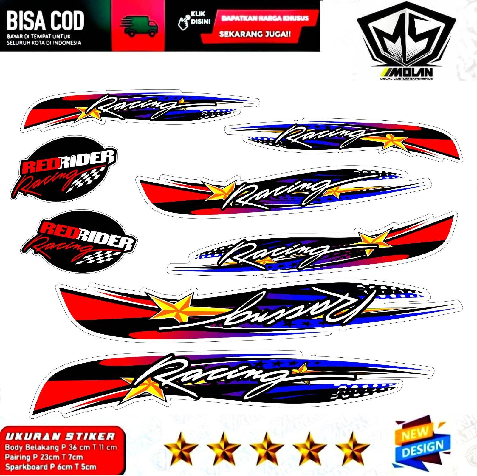 Sticker Striping Variasi Suzuki Smash 110 /Smash 110 R & Smash SR 110 ...