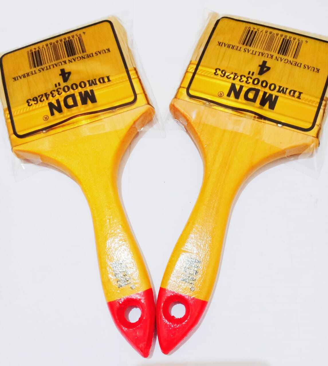 kuas cat 4"inch , paint brush, kuas cat tembok, besi, kayu | Lazada ...