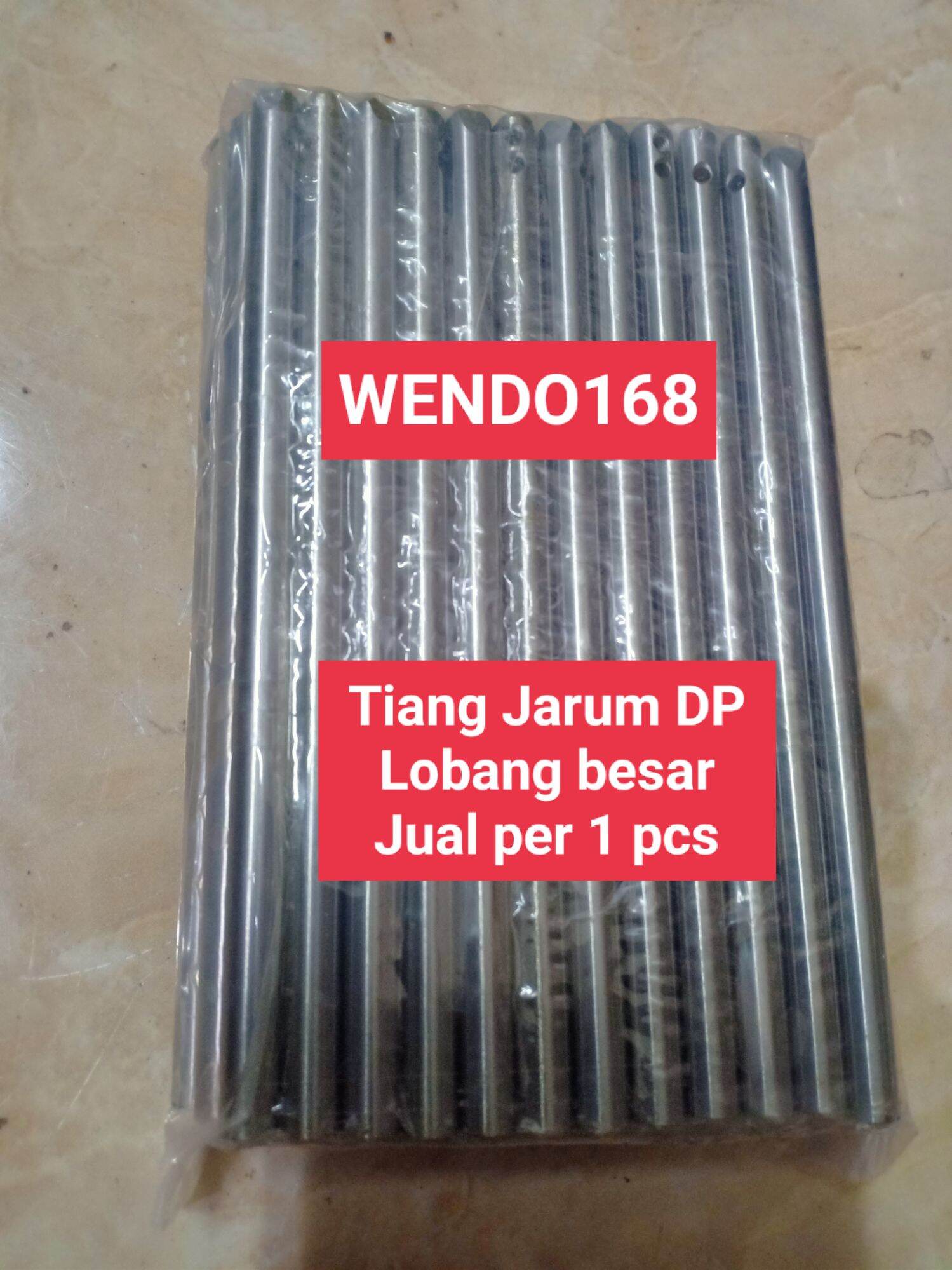 ( COD ) TIANG JARUM BESI DP ( LOBANG BESAR ) | Lazada Indonesia