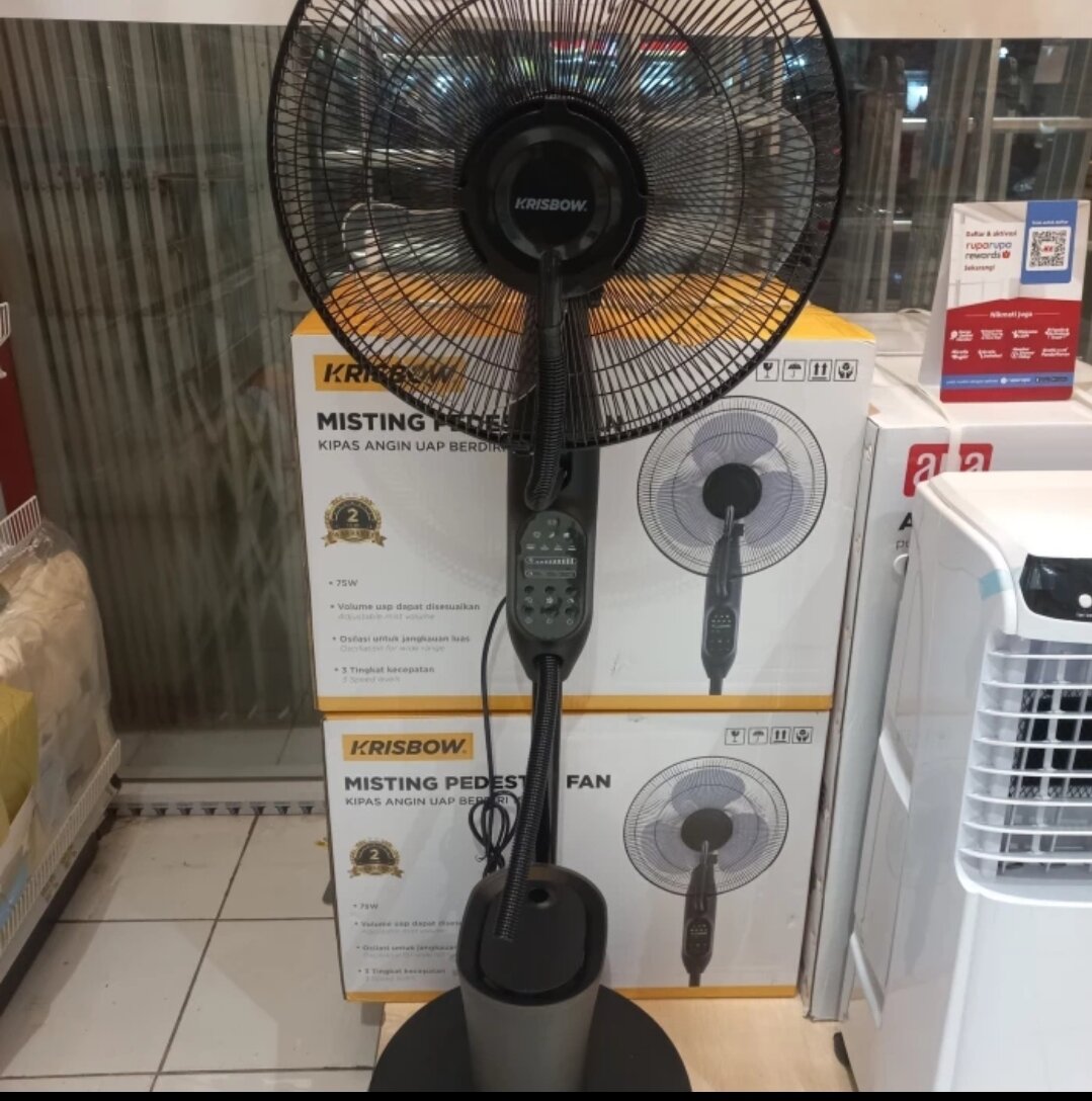 Krisbow Kipas Angin Lantai 16 inch Uap Misty Fan 75 watt | Lazada Indonesia