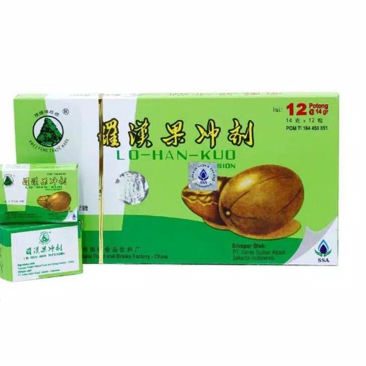 Lo Han Kou infusion isi 12 Untuk panas dalam dan batuk pilrk | Lazada ...