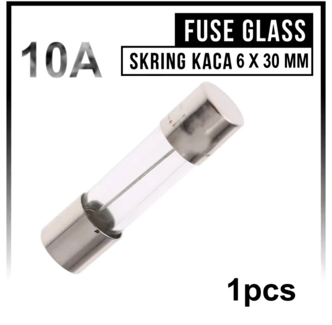 FUSE KACA BESAR 10A 220V 6 X 30 MM FUSE SEKRING KACA BESAR 10A 220V ...