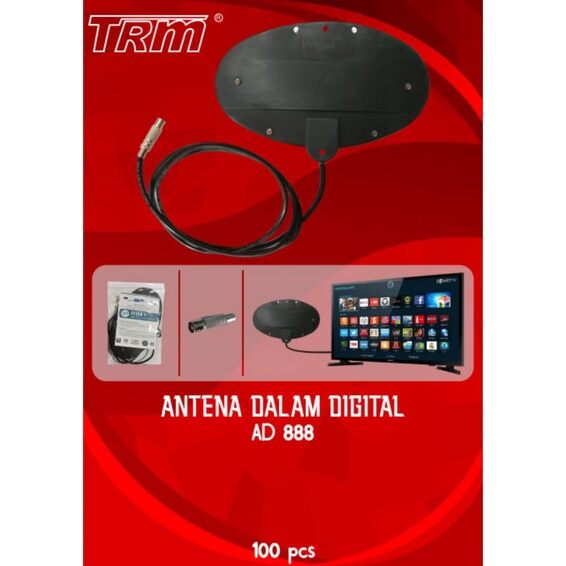 Antena Tv Digital Indoor/Antena Tempel Didinding TRM AD 888 | Lazada ...