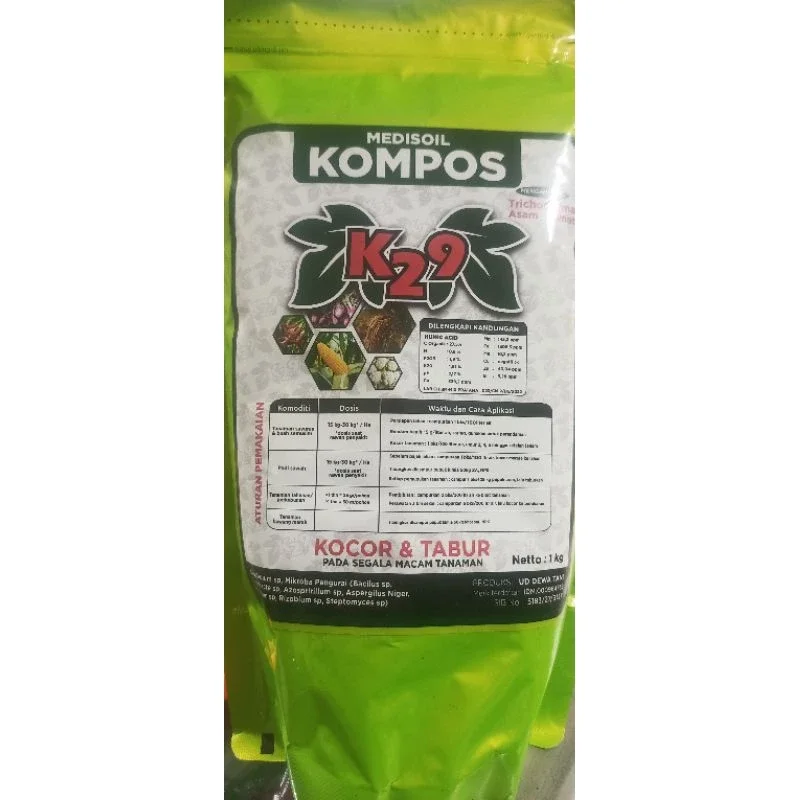 Medisoil Kompos K-29 1kg Mengandung Trichoderma dan asam humat | Lazada ...