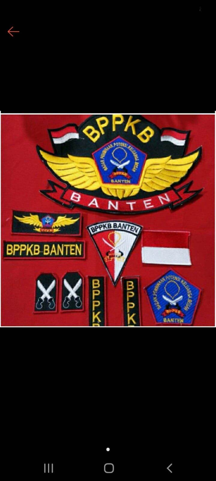 logo bordiran bppkb banten 1 set logo besar | Lazada Indonesia